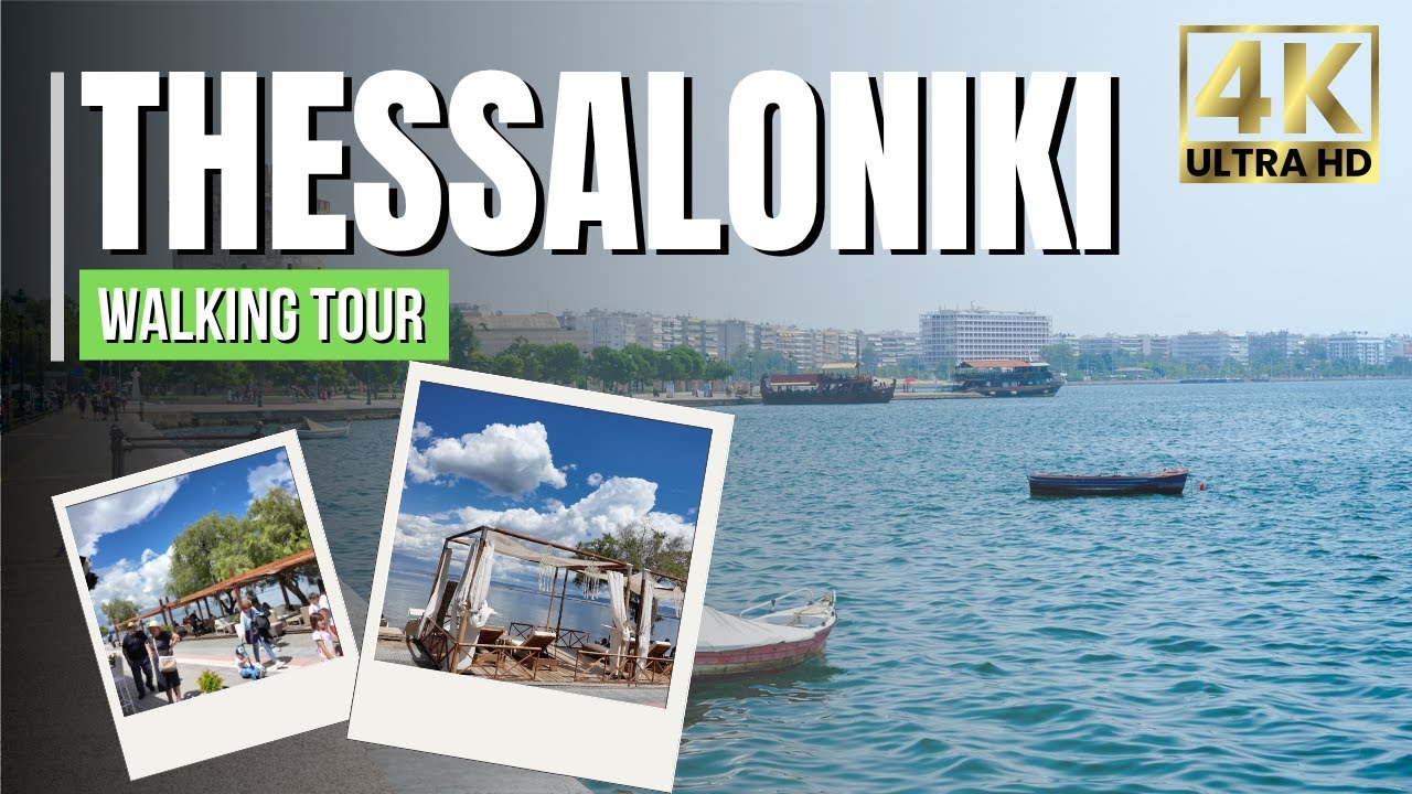 Walking Thessaloniki, Greece Part 1| Stunning Seaside Promenade in 4K ...