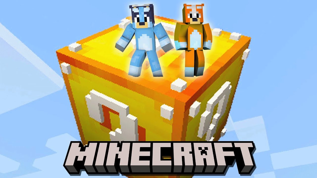 Bluey And Bingo SURVIVE On LUCKY Island in Minecraft - YouTube