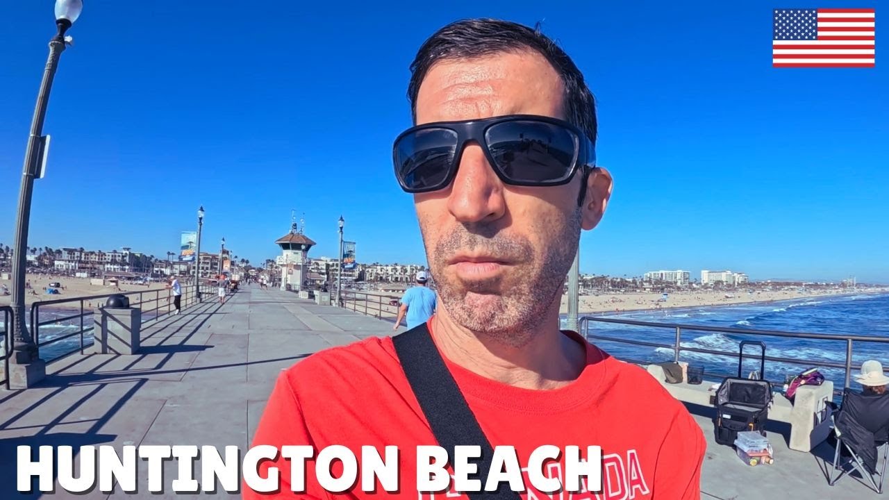 🇺🇸 Exploring Huntington Beach in California for the first time - YouTube