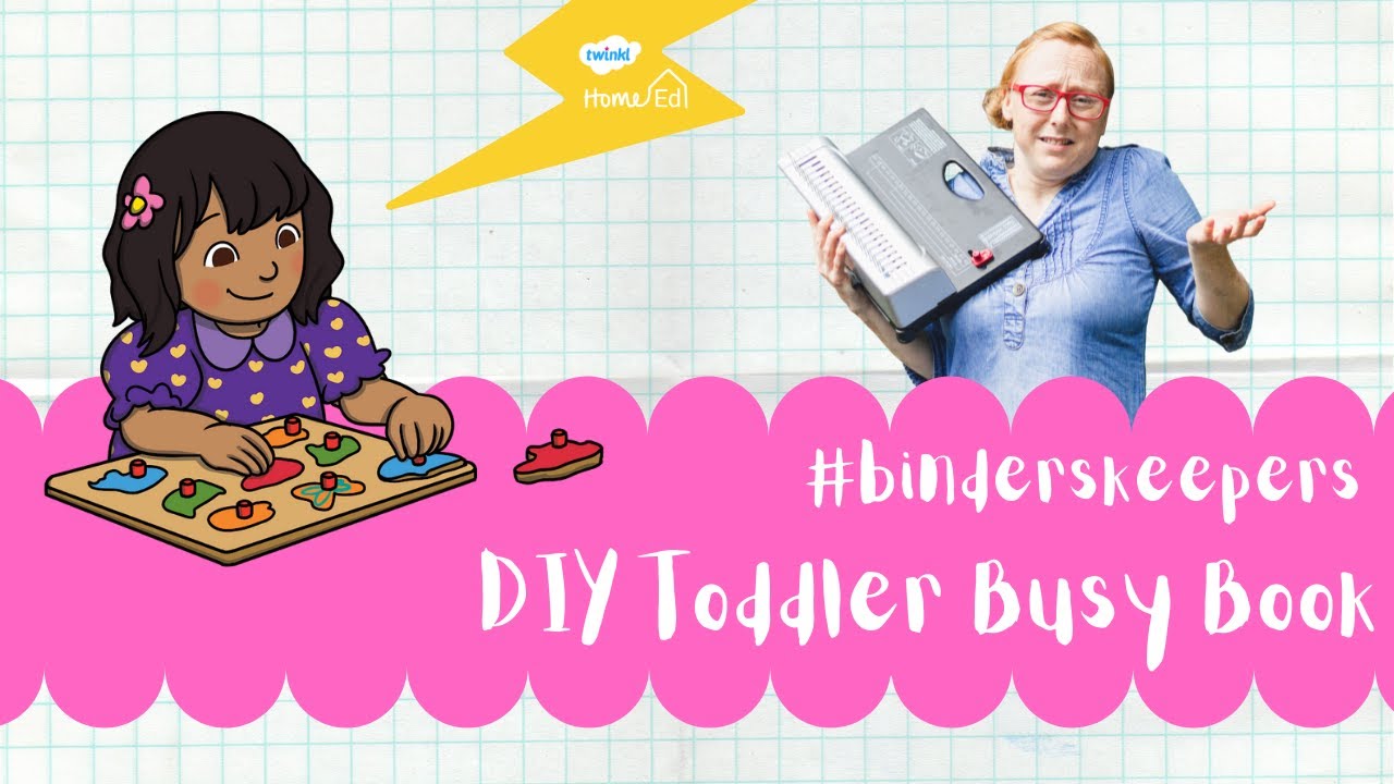 DIY Toddler Busy Book: Home Education Edition - YouTube
