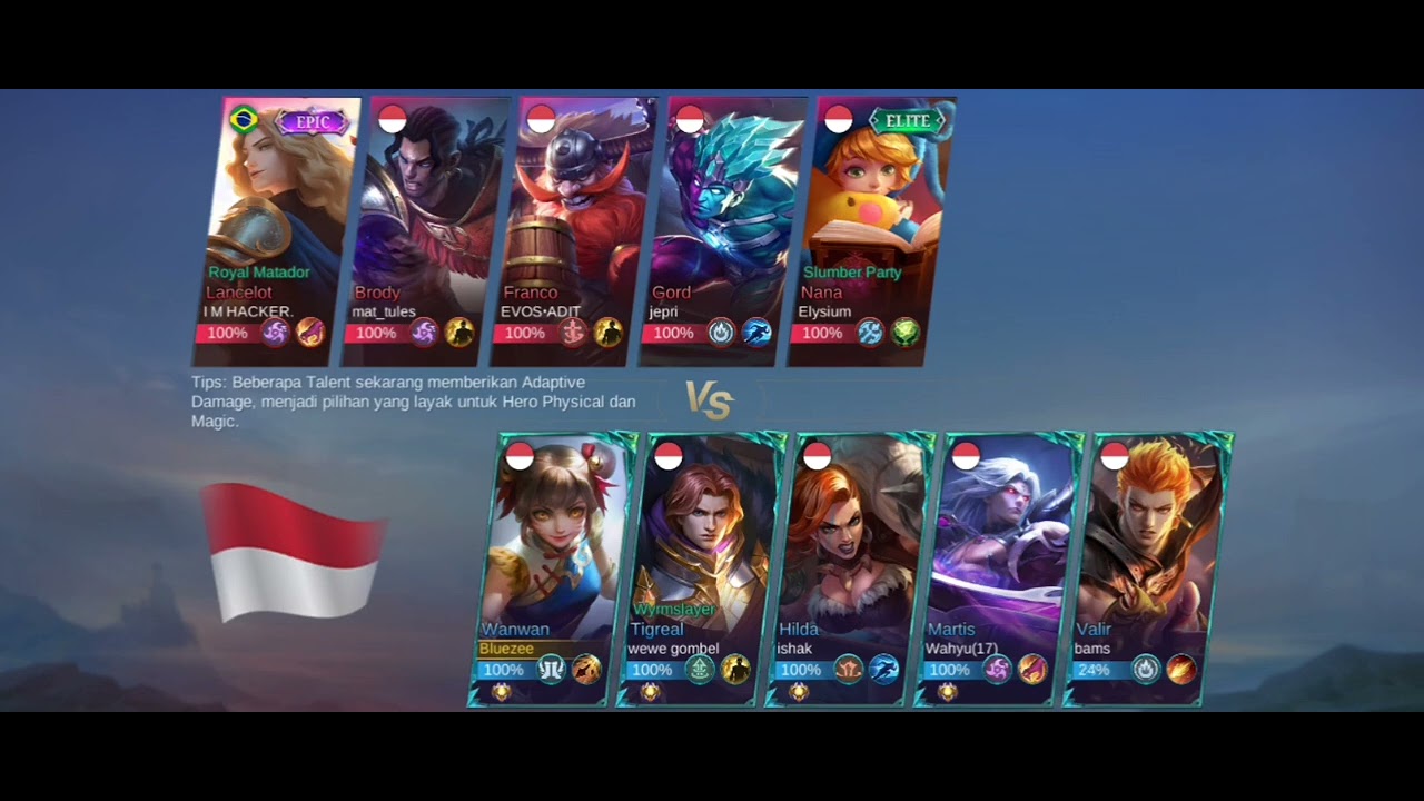 bermain mobile legend tapi kalah terus - YouTube