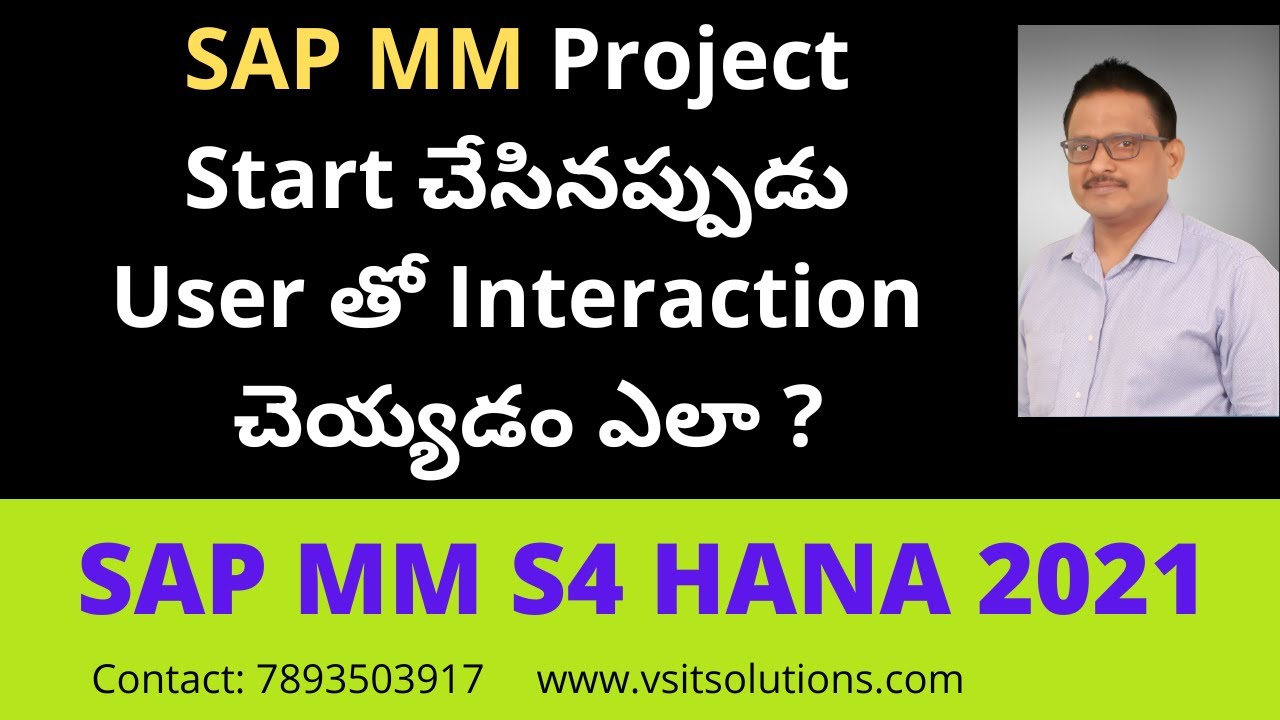 SAP MM Course in Telugu | SAP S4 HANA 2021 Latest Version | SAP MM in ...