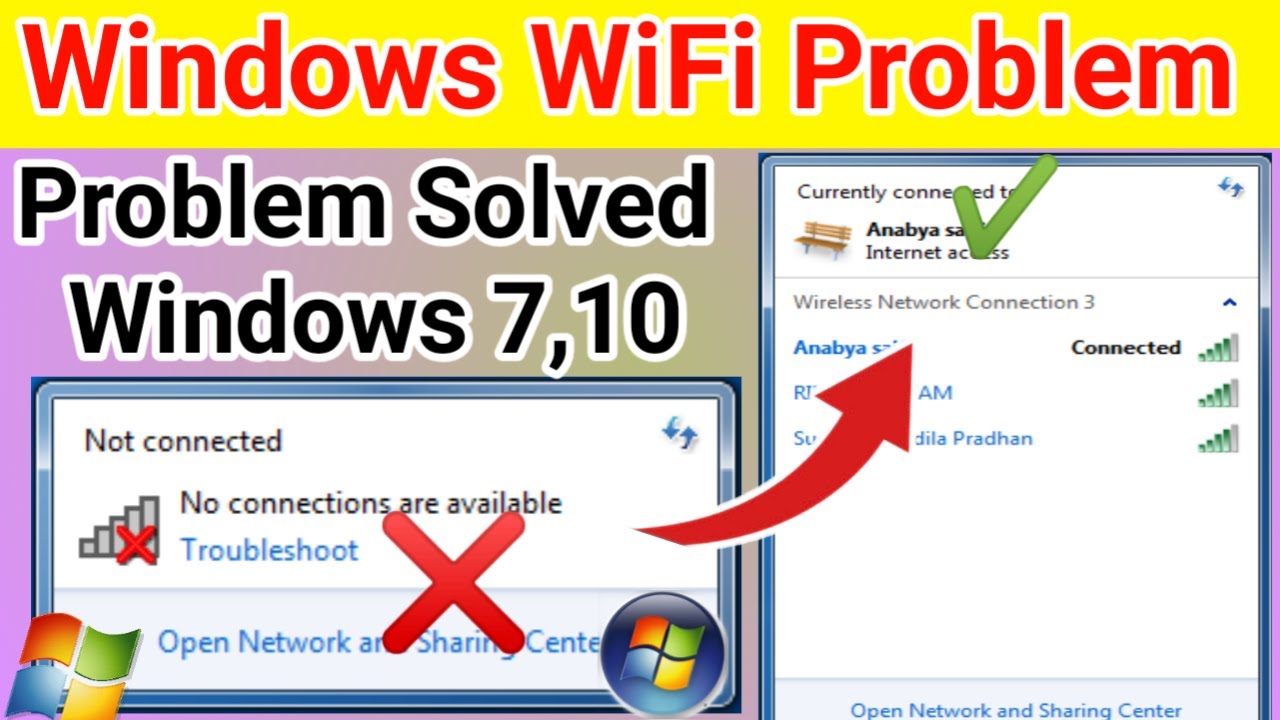 Windows WiFi Problem Solve | WiFi Not Working Laptop & Computer in 2024 ...