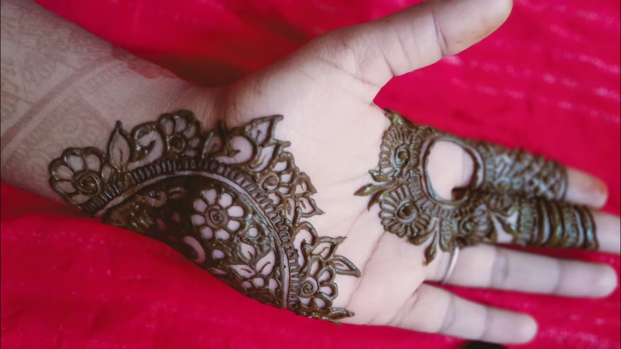 Easy and simple mehndi designs||beautiful front hand mehndi designs ...