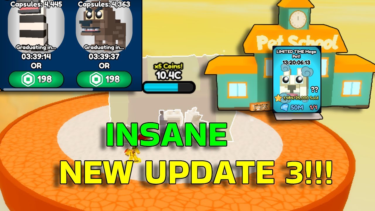 INSANE *NEW* Update 3 in Pet Capsule Simulator - YouTube