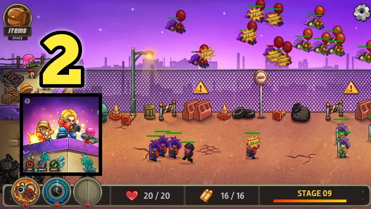 Zombo Buster Rising STAGE 8-12 - Stun All Zombie - YouTube
