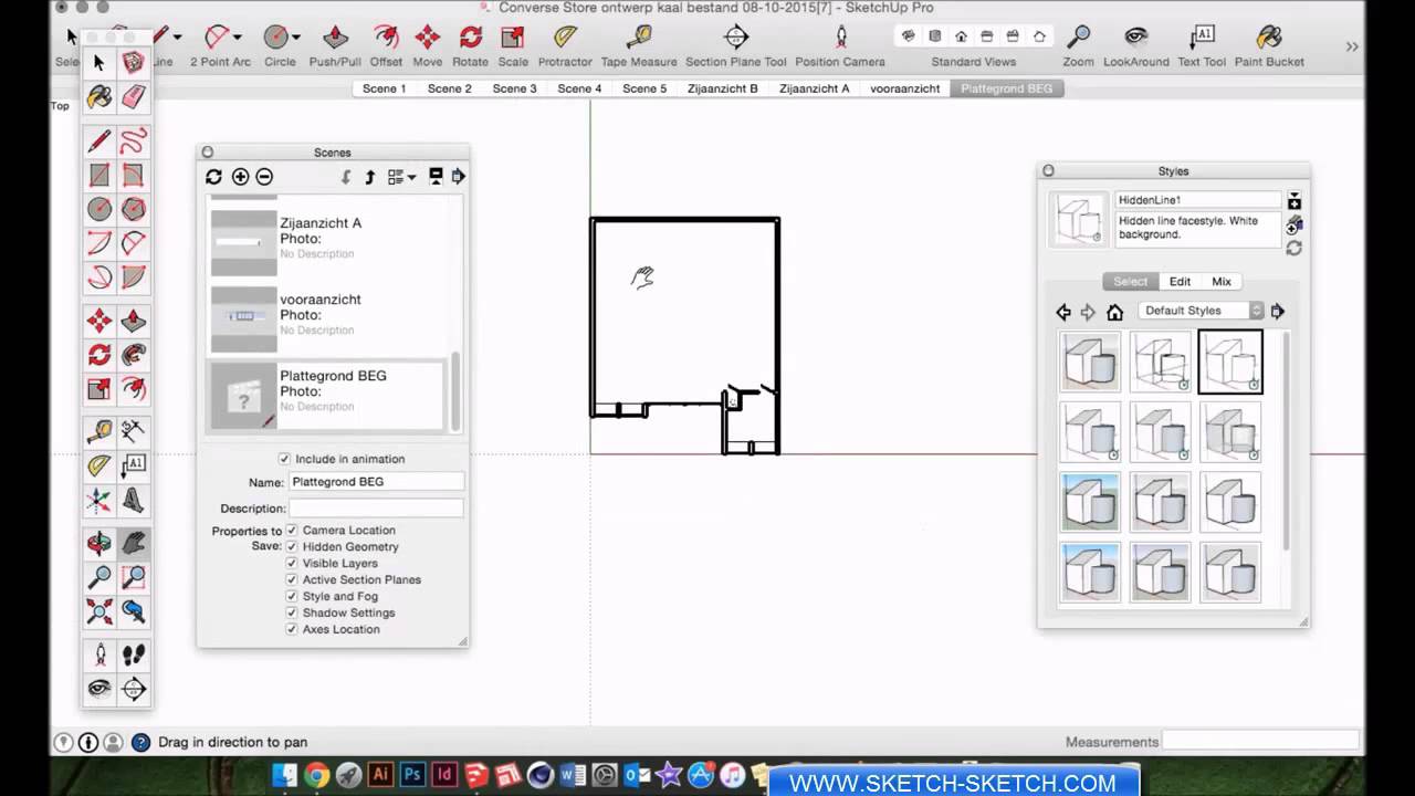Belajar Sketchup Tutorial - Cara Menggunakan Layout Pada Skethcup - YouTube