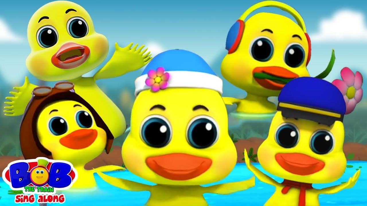 Five Little Ducks Went Swimming One Day & More Fun Nursery Rhymes for ...