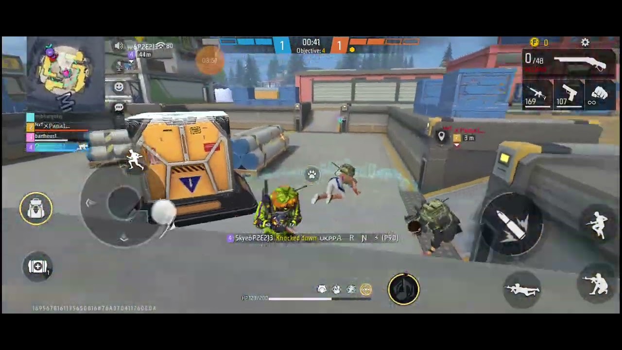 noob play ff rank Dimond 3v3 who win - YouTube