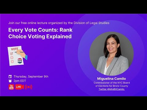 Every Vote Counts: Rank Choice Voting Explained - YouTube