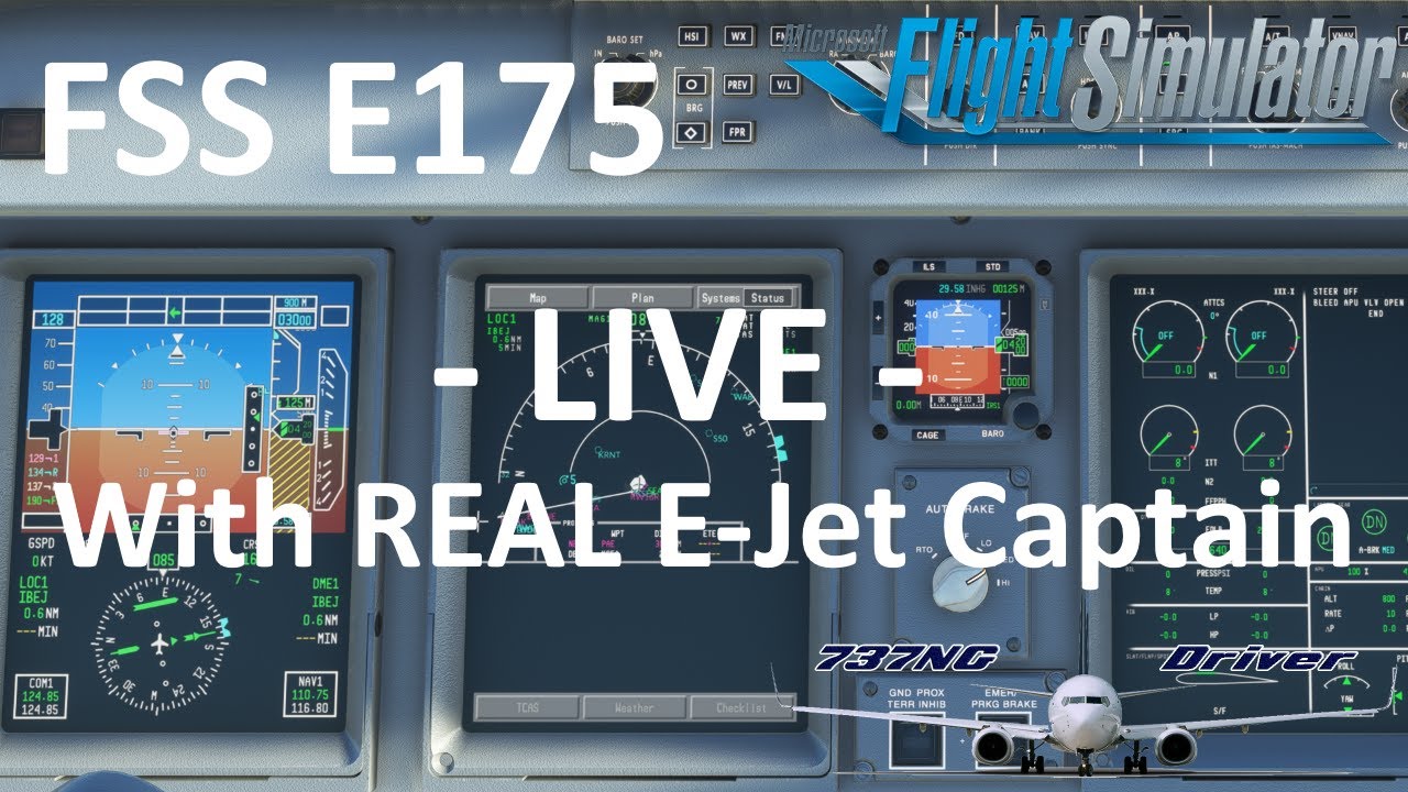 FlightSim Studio E175 LIVE with REAL E-Jet Captain - YouTube
