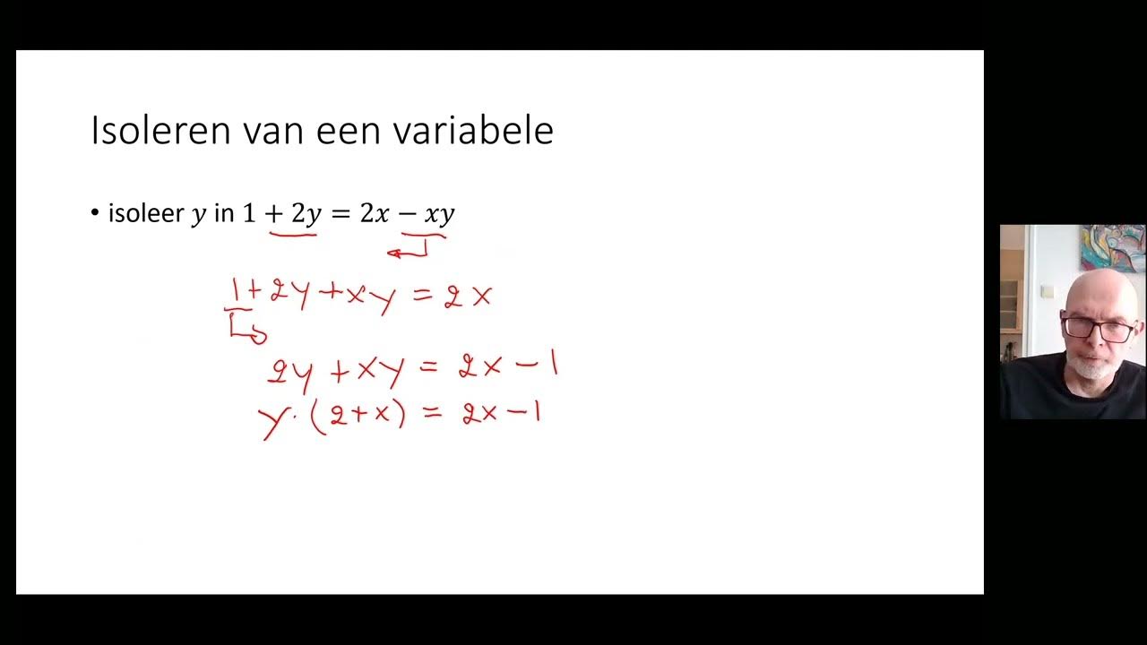 Termen, factoren en isoleren van variabelen - YouTube