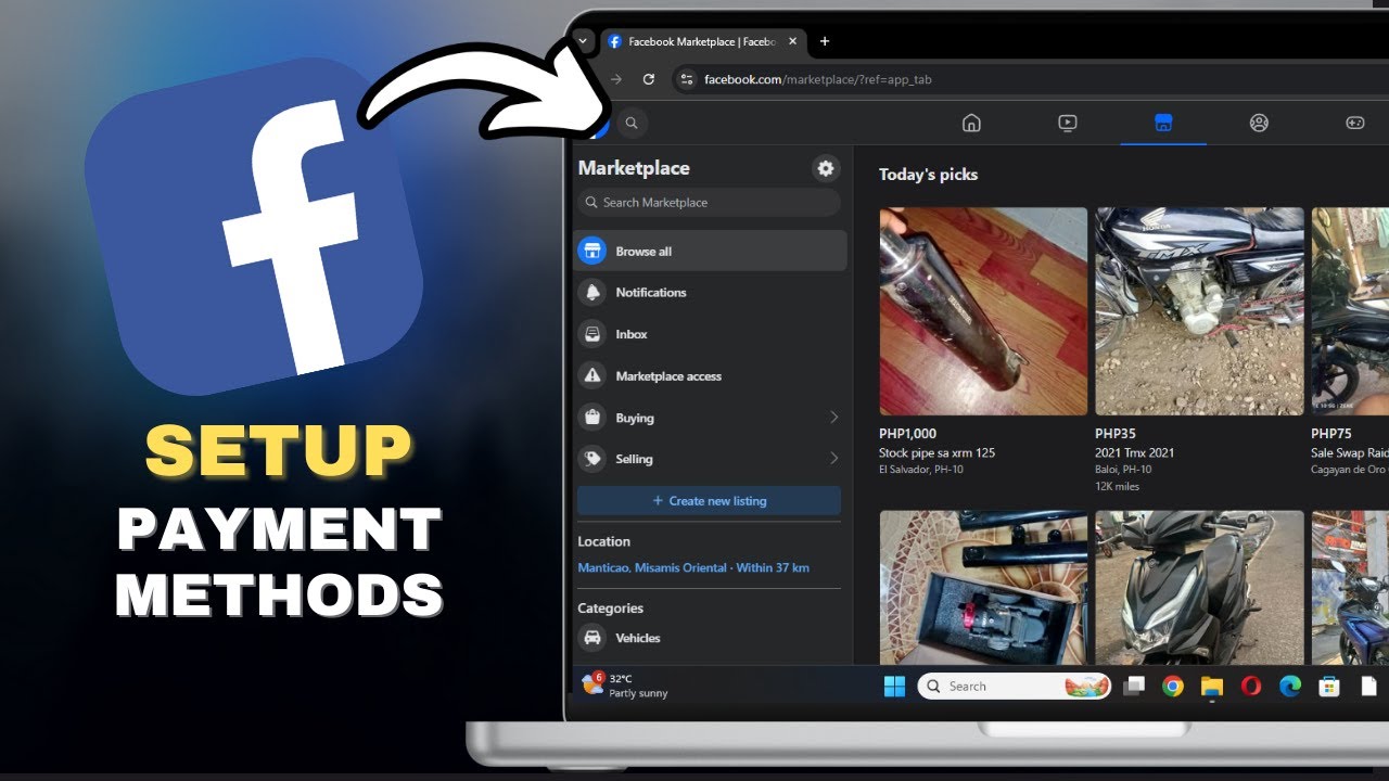 How to Pay on Facebook Marketplace - Setup Payment Methods in SECONDS ...