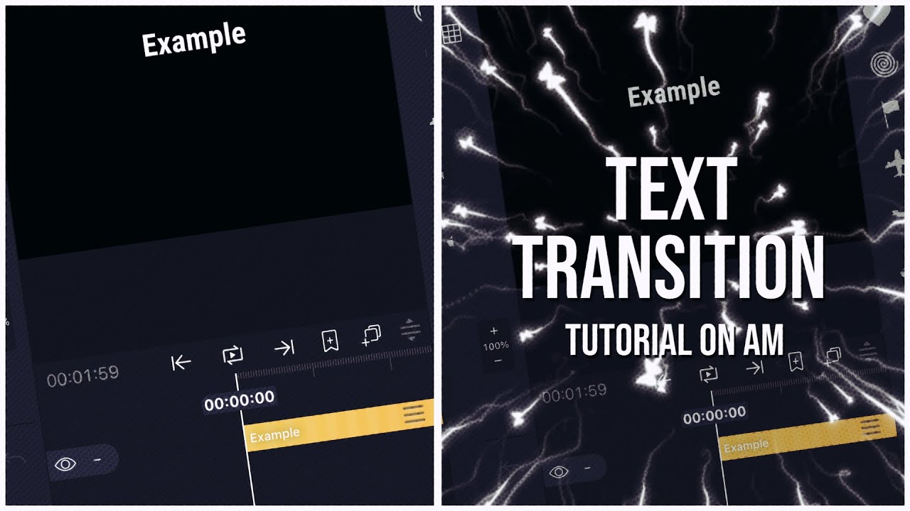 Text transition (text transform) tutorial on alight motion - YouTube