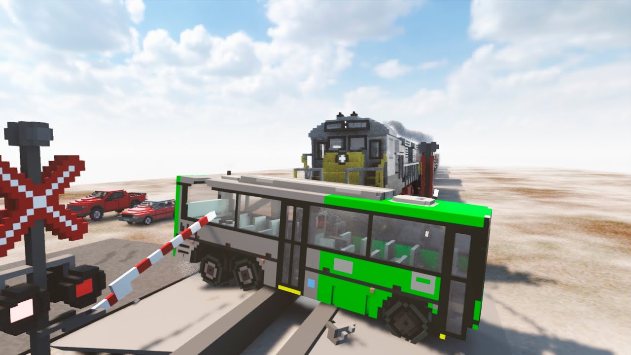 Train vs cars in Teardown Mods Gameplay - YouTube