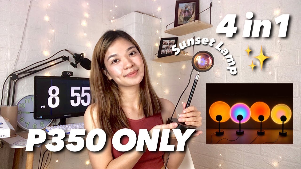 Sunset Lamp 4 in 1 | Shopee - YouTube