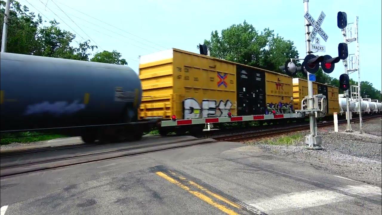 Triple Train Meet CSX NS CSX! Cool CSX Coal Train! CSX Manifest Train With DPU Alright + More ...