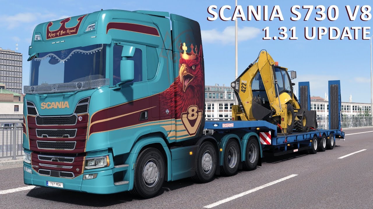 ETS2 1.31 - Scania S730 V8 8x4 - Mighty Griffin DLC - Heavy Haul ...