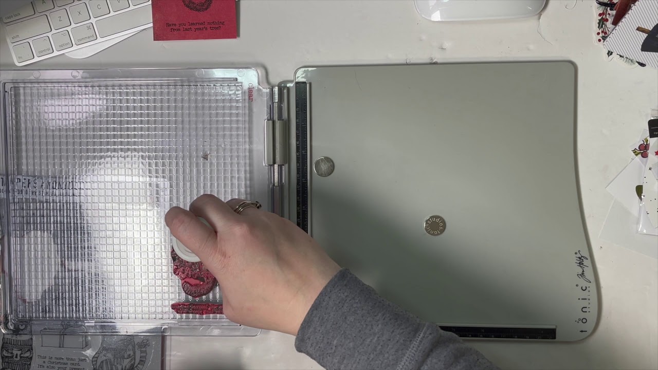 Rubber stamping with Tim Holtz Stamp Platform - YouTube