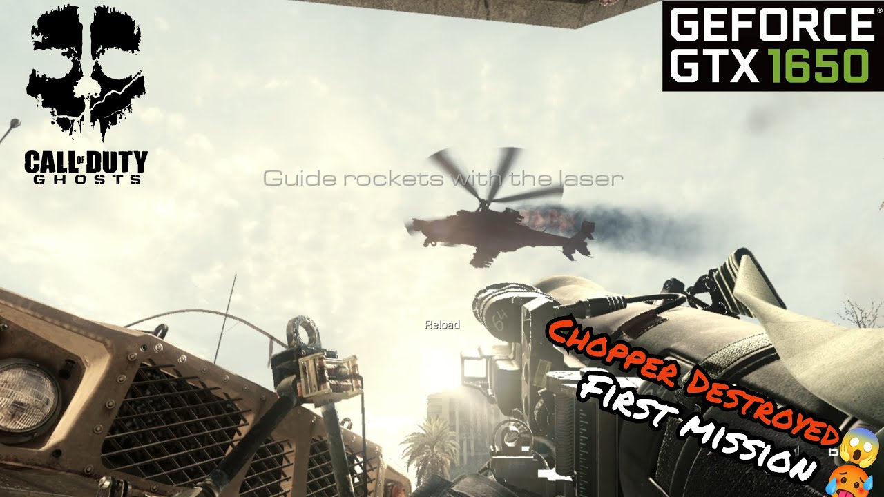 CALL OF DUTY GHOST : CHOPPER DESTOY 😱| FIRST MISSION 🫡| 1650 HIGH ...