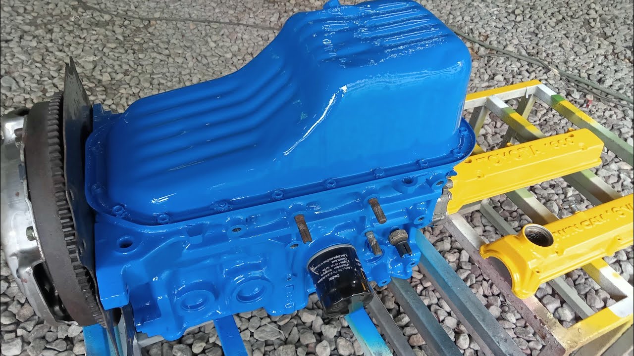 paano magpintura ng engine valve cover at engine block. - YouTube