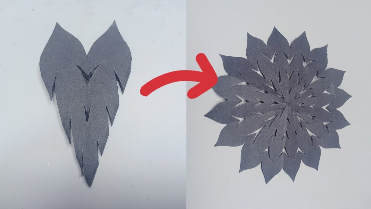 How to make paper cuttinVery. easy paper cutting - YouTube
