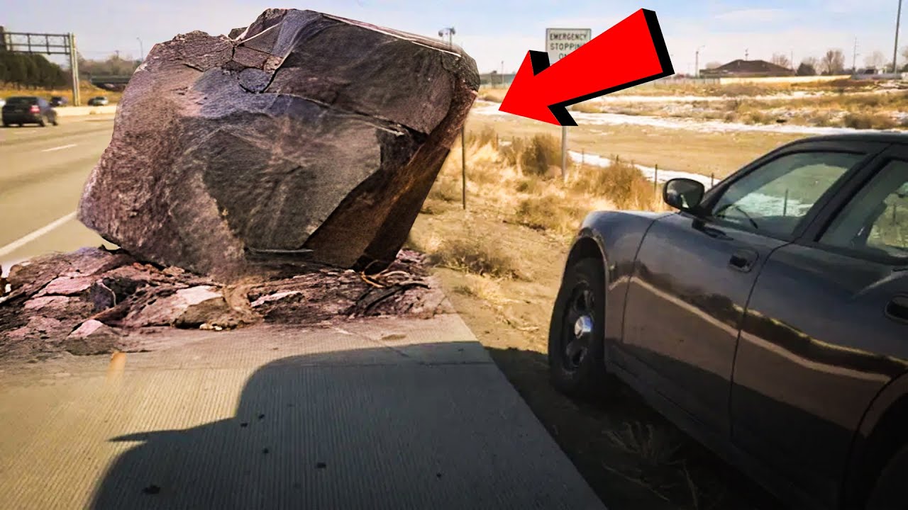 Top 5 Massive Rock Falls Slides Caught on Camera - YouTube