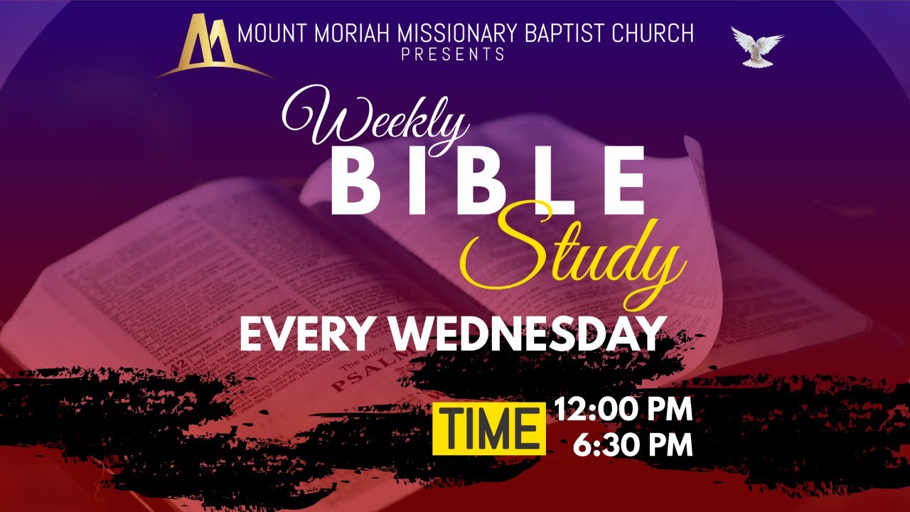 Bible Study with Rev. Dr. Byron L. Benton, January 21, 2026, 6:30p.m ...