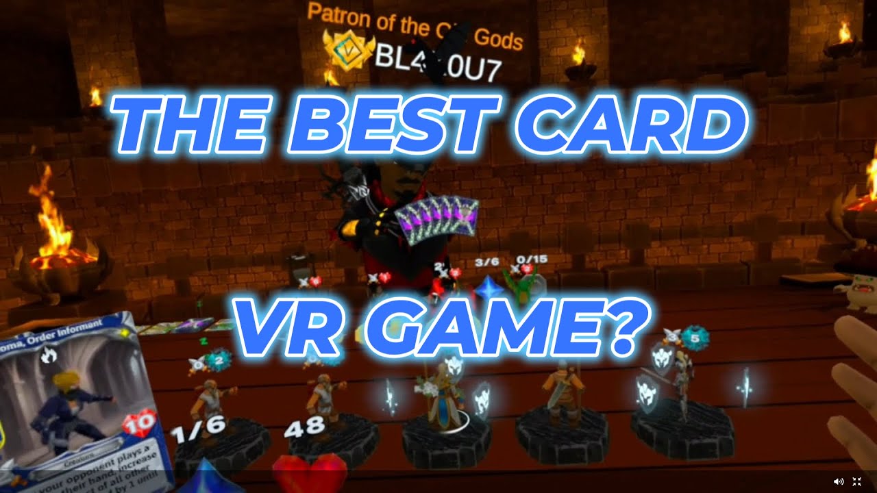 Cards & Tankards, The Best VR Card Game??? - YouTube