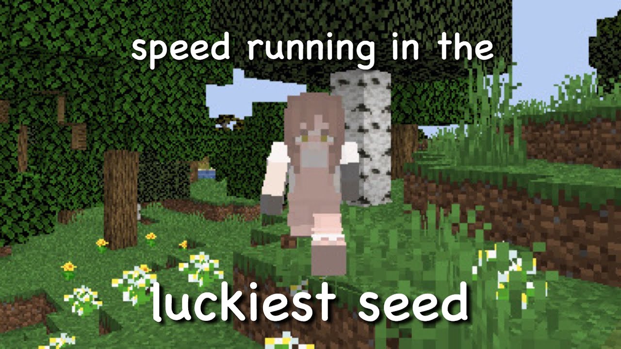 Speed running in the luckiest seed - YouTube