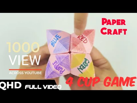Paper game for kids - YouTube