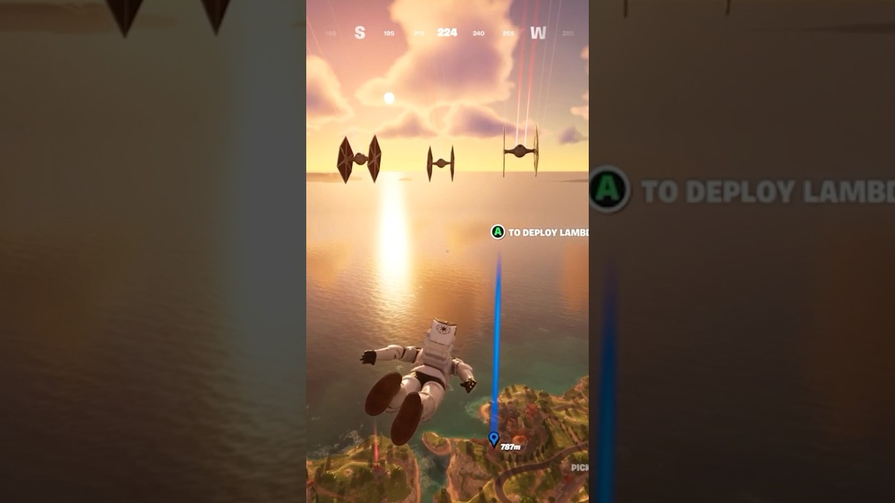 Fortnite Clone trooper free fall. - YouTube