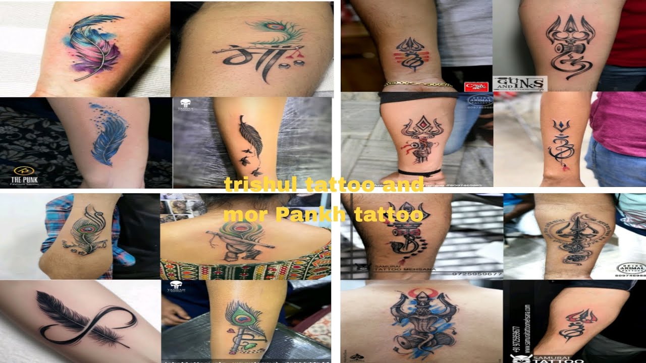 trishul #tattoo #and #mor #pankh tattoo designs #ideas #on hand viral ...