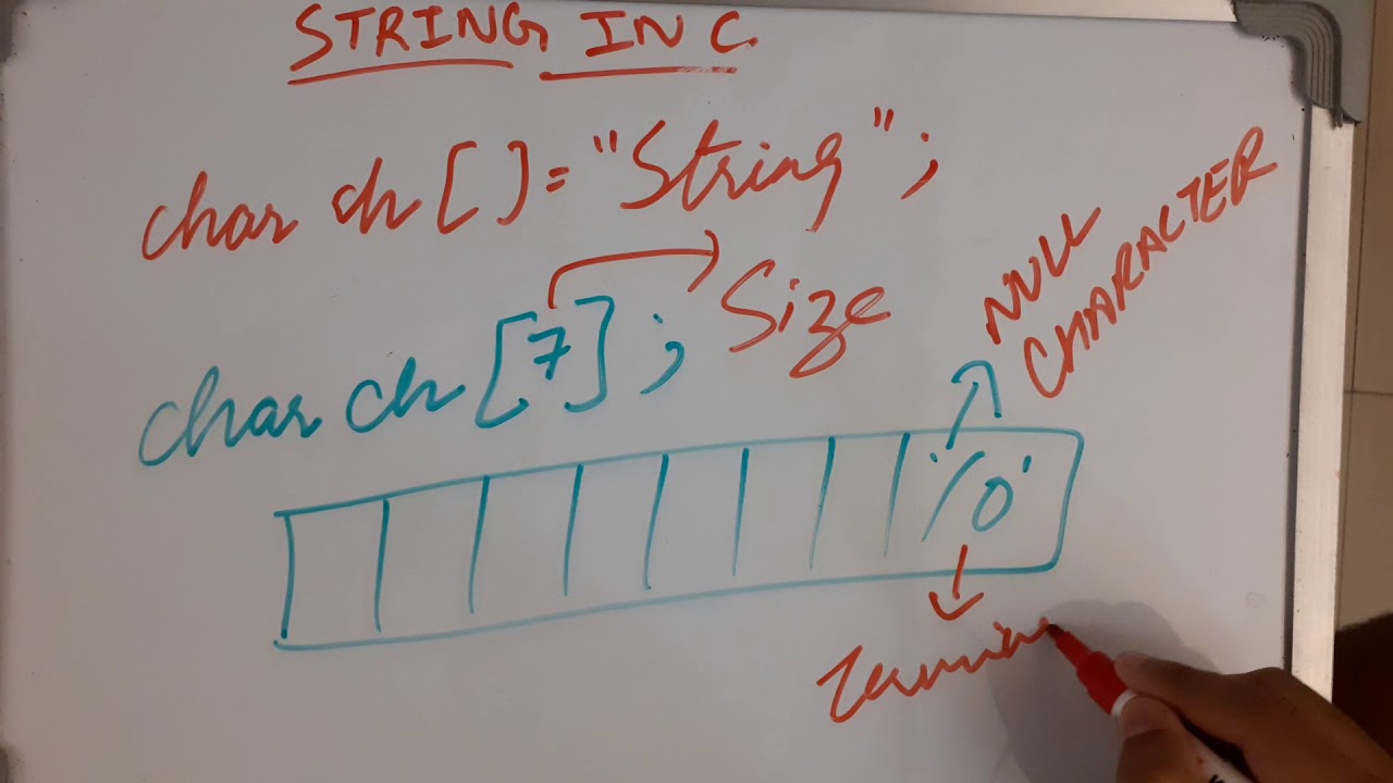 Strings In C Programming Part 1 C Language Tutorial Youtube 4029
