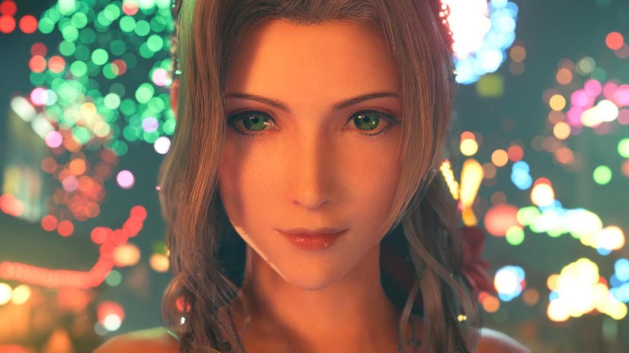 FINAL FANTASY VII REMAKE Aerith in Red Dress - YouTube