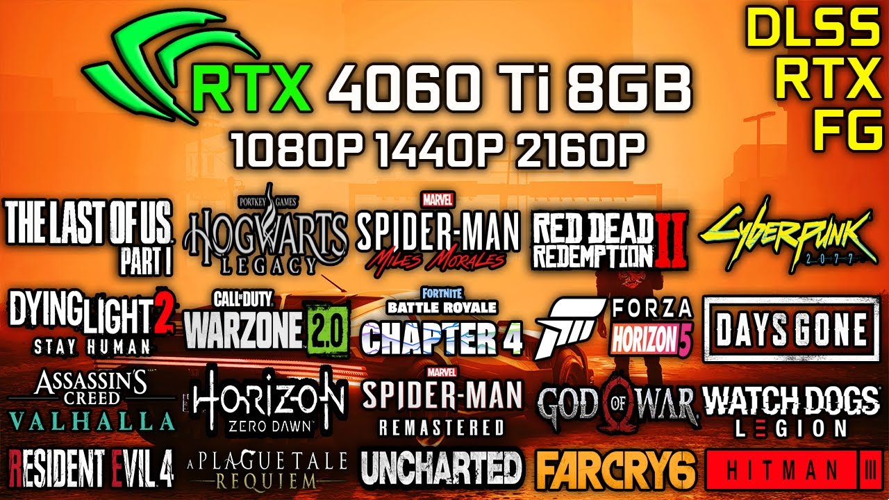 GeForce RTX 4060 Ti 8GB | Test in 20 Games | Ray Tracing & DLSS 3 ...