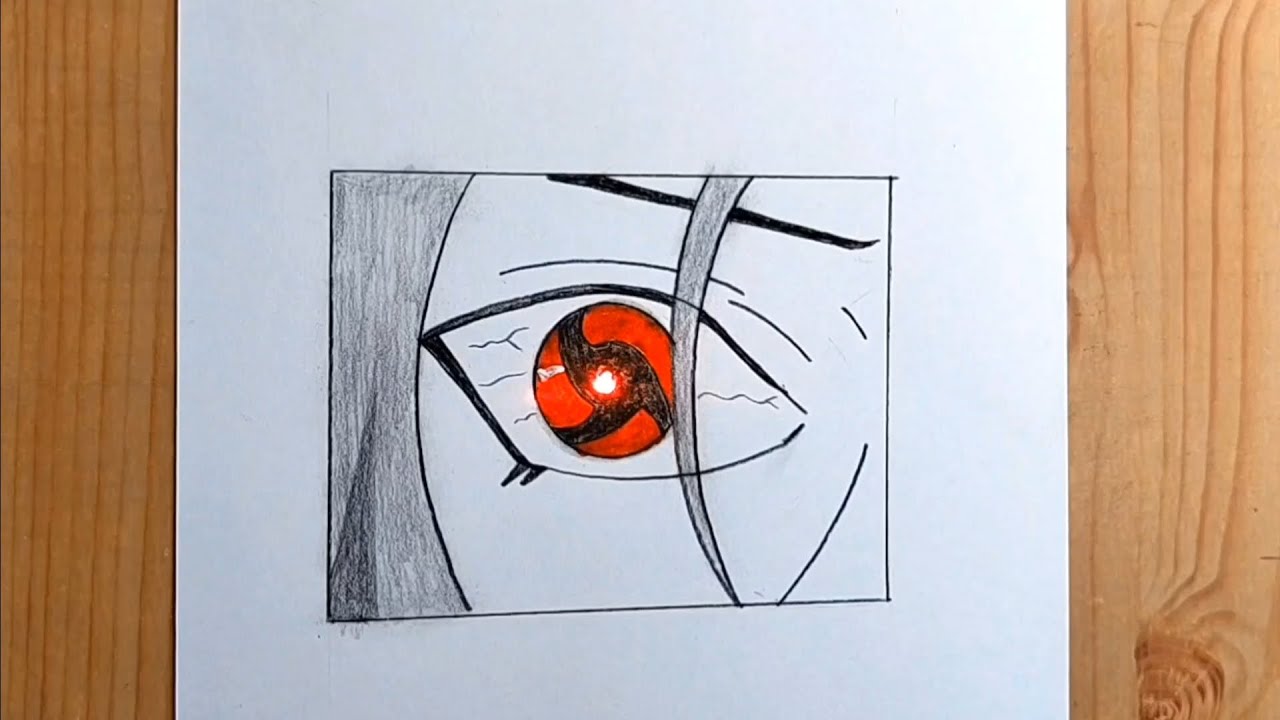 Easy to draw | how to draw itachi’ eye step-by-step - YouTube