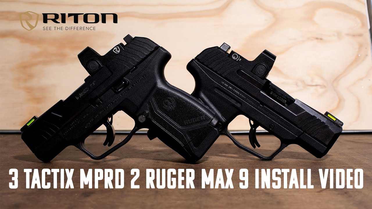 Pistol Red Dot Install Video - MPRD 2 onto Ruger Max 9 - YouTube