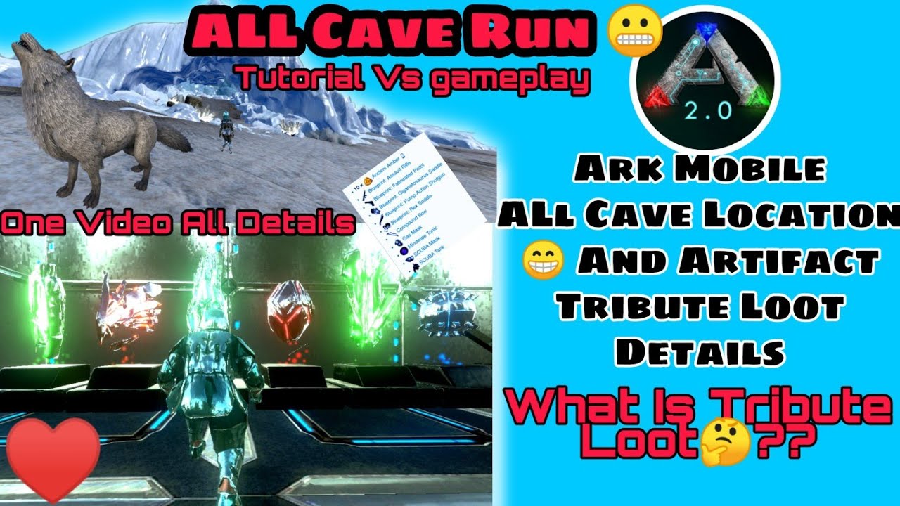 Ark Mobile All Cave Location😉 With Cave Farm And Possible Loot Details😱 ...