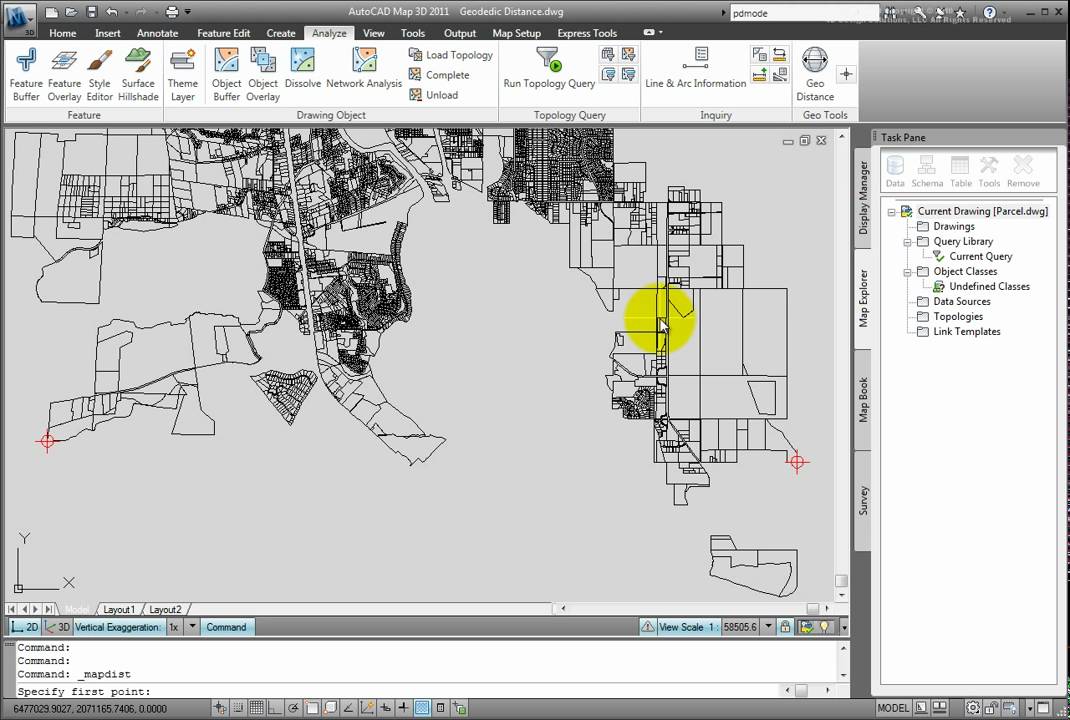 AutoCAD Map 3D 2011 How To Measure The Geodetic Distance Between 2 autocad-map-3d-2011-how-to-measure-the-geodetic-distance-between-2