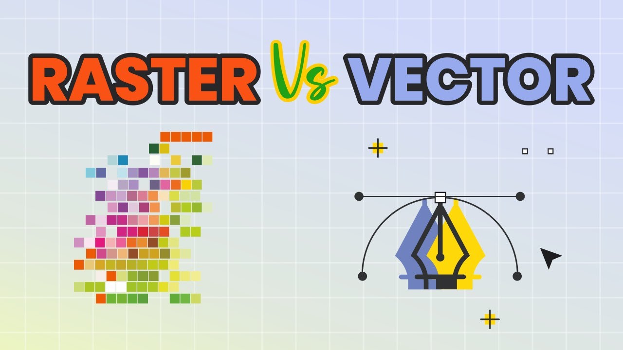 RASTER vs. VECTOR: Which One is BEST for Graphic Design? - YouTube