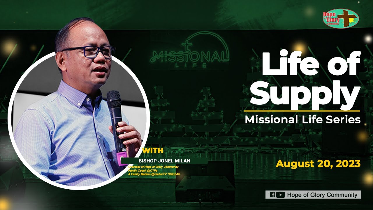 LIFE OF SUPPLY | Bp. Jonel Milan - YouTube