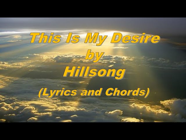 This Is My Desire Guitar Chords