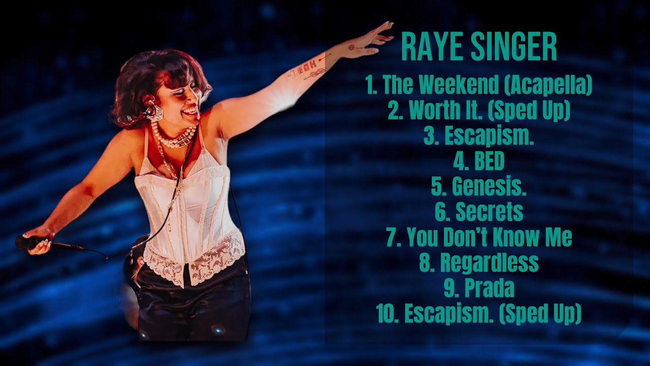RAYE Singer-Premier hits of the year-Premier Songs Selection-Celebrated ...