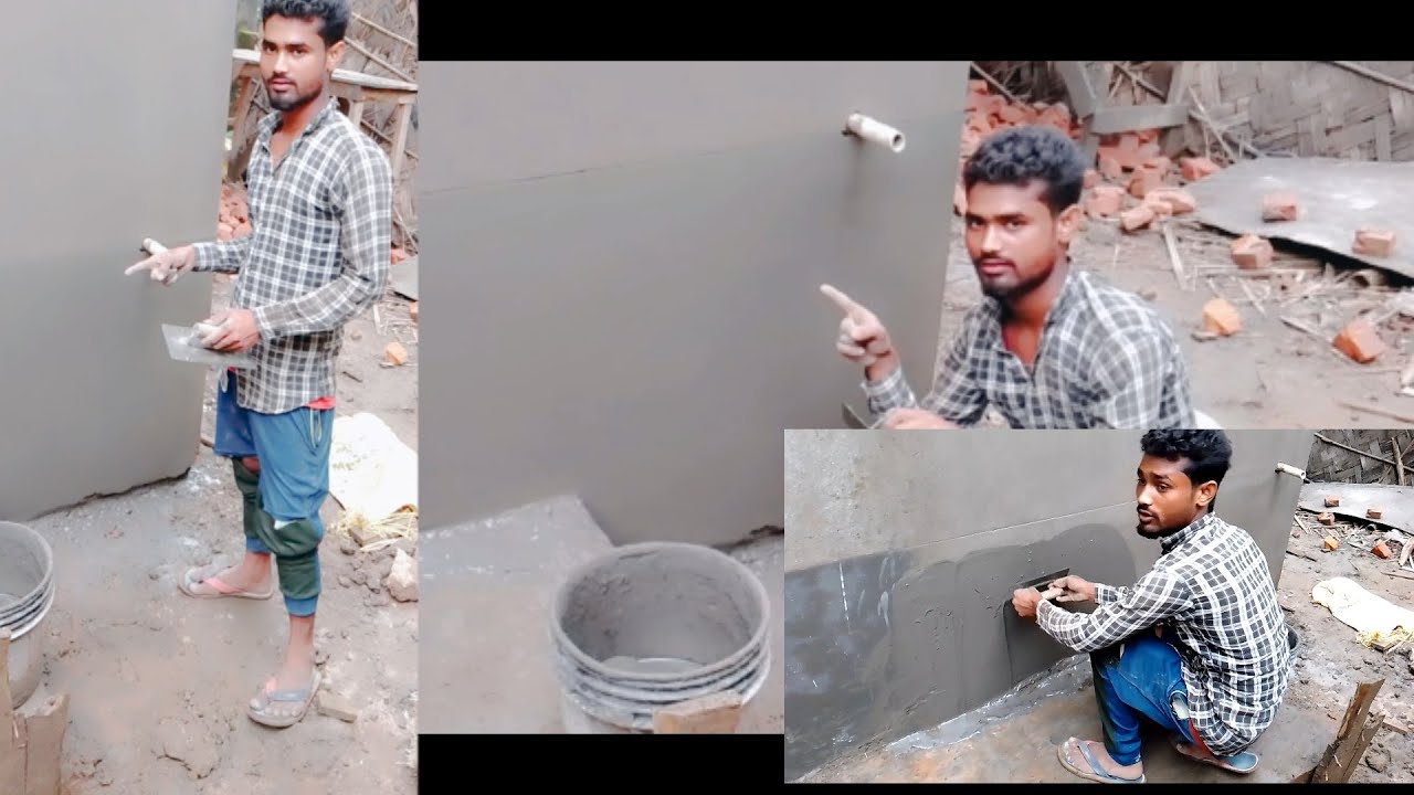 how to ghola palish in wall-Plaster wall cement finishing (AFL ...