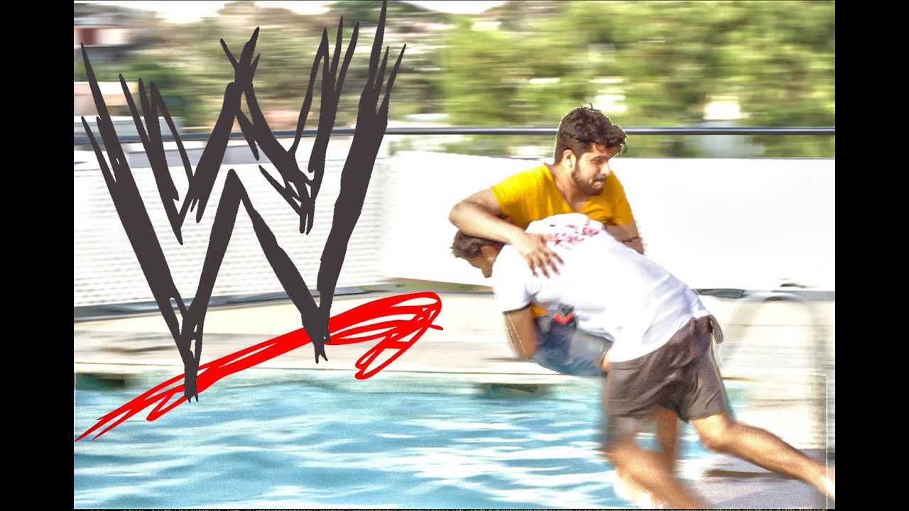 WWE in Pool - YouTube