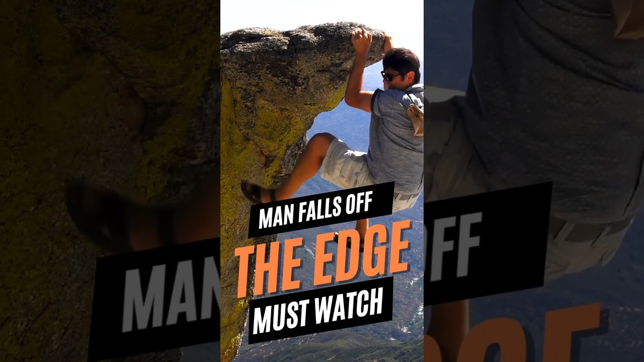 Man FALLS OFF the Edge! #mountains #adventures #viralvideo # ...
