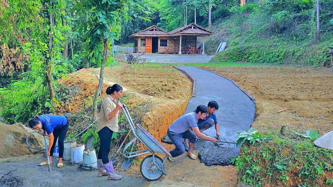 Completion process of new resettlement site: Mr. DAU's family came to ...