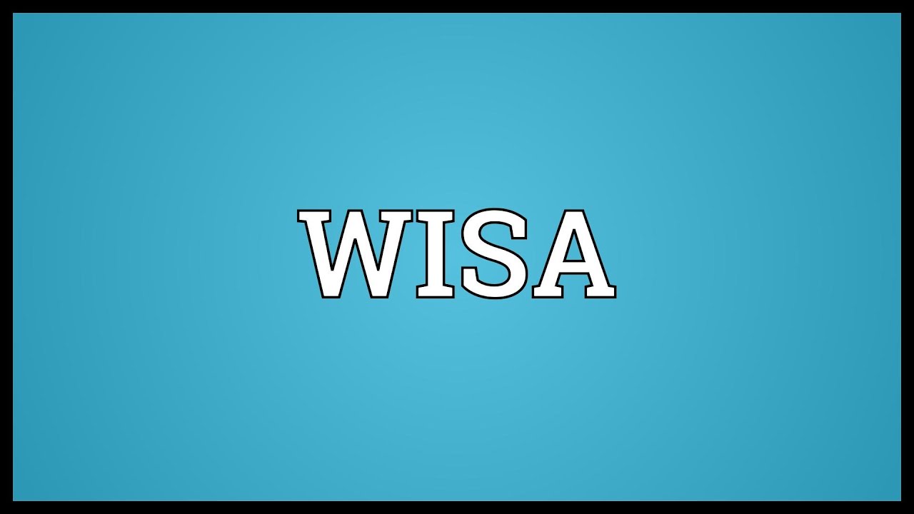 WISA Meaning - YouTube