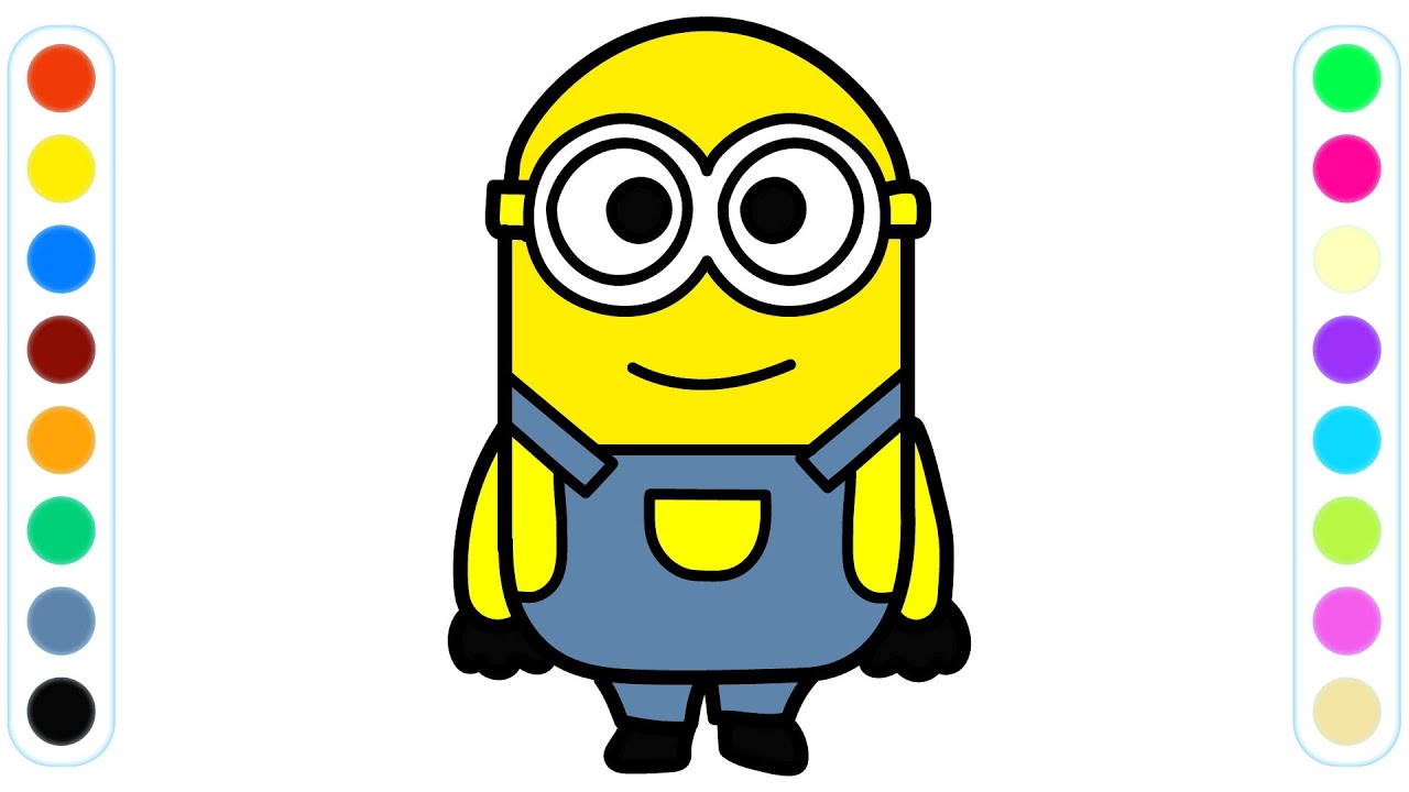 Minion drawing video | Step by Step Minion drawing and coloring | # ...
